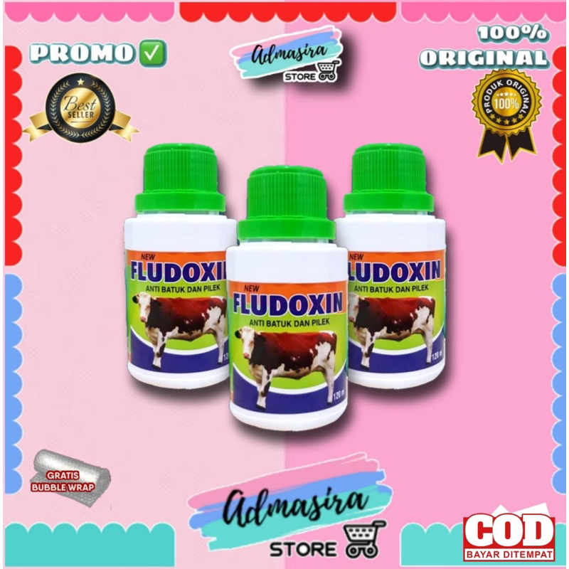 Jual FLUDOXIN 120 ml obat anti diare batuk pilek sapi kambing domba ...