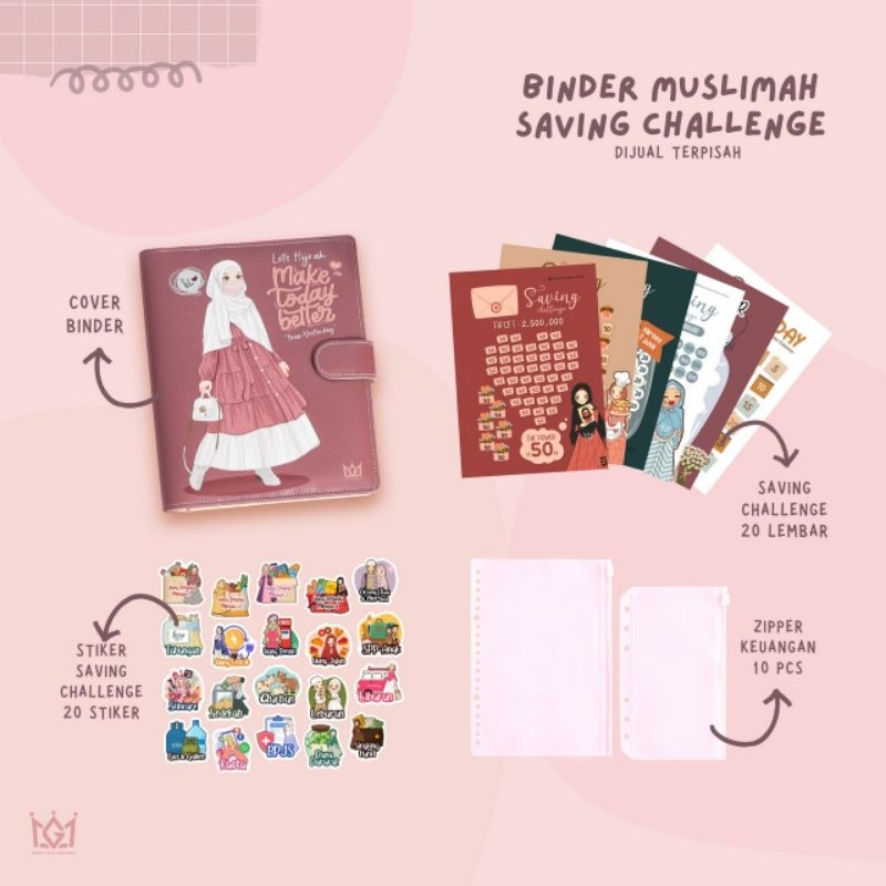 Jual SAVING CHALLENGE KERTAS BINDER KEUANGAN UNTUK MENABUNG BY UNYU MUSLIMAH | Shopee Indonesia