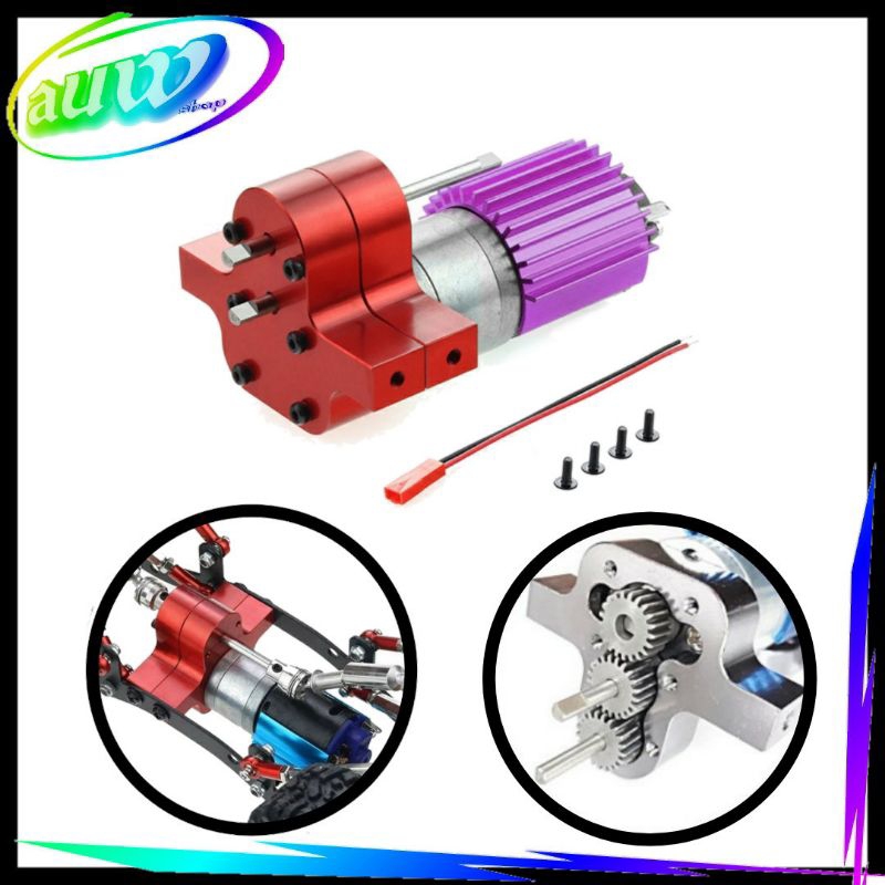 Jual Gearbox single speed metal 370 Brushed motor MN D90 WPL C14 C24 ...