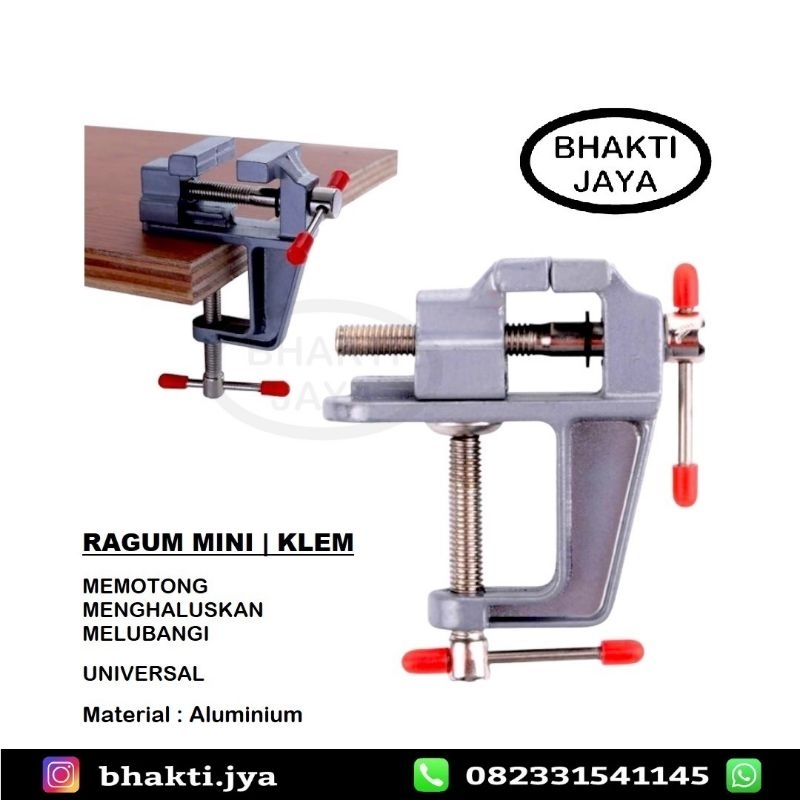 Jual Ragum mini / Vise table bench / Clamp (universal) | Shopee Indonesia