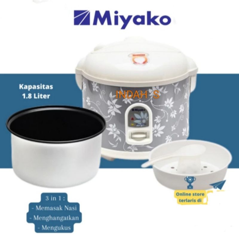 Jual Magic Com MIYAKO MCM-528 3in1 1,8Liter / Rice Cooker MCM 528 ...