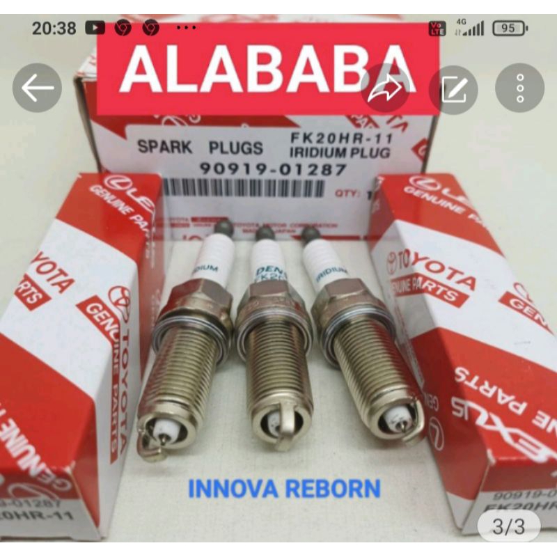 Jual BUSI IRIDIUM TOYOTA INNOVA REBORN VENTURE ASLI DENSO JAPAN ...