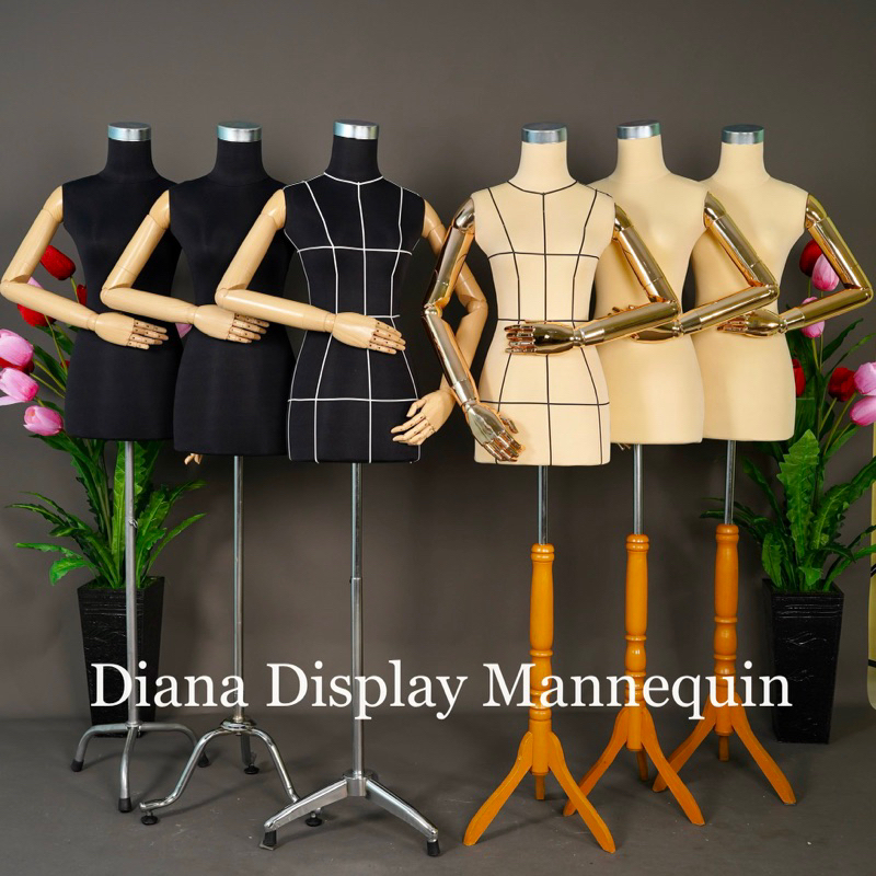 Jual MANEKIN FULL BUSA JAHIT 1 SET TANGAN FLEKSIBEL DAN KAKI KAYU ATAU ...