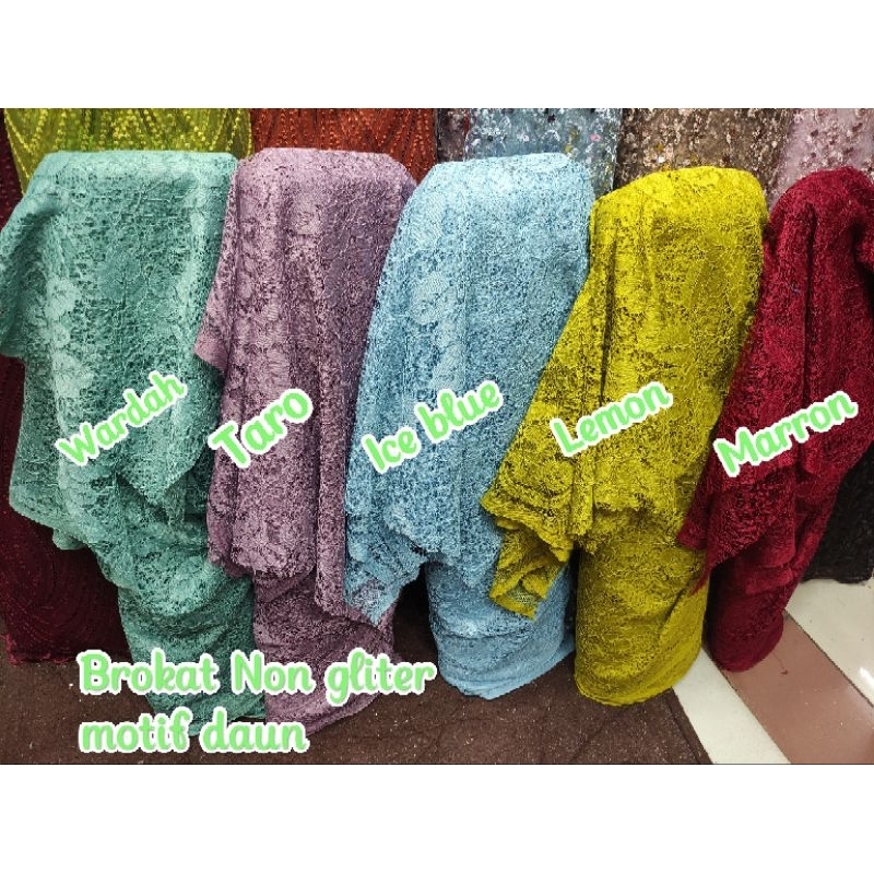 Jual OBRAL BROKAT NON GLITER / BROKAT GLITER / KAIN BROKAT / BAHAN ...