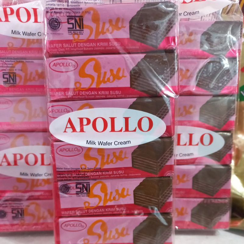 Jual Wafer Krim Susu Apollo 12pcs Malaysia / Milk Wafer / Roti Wafer ...