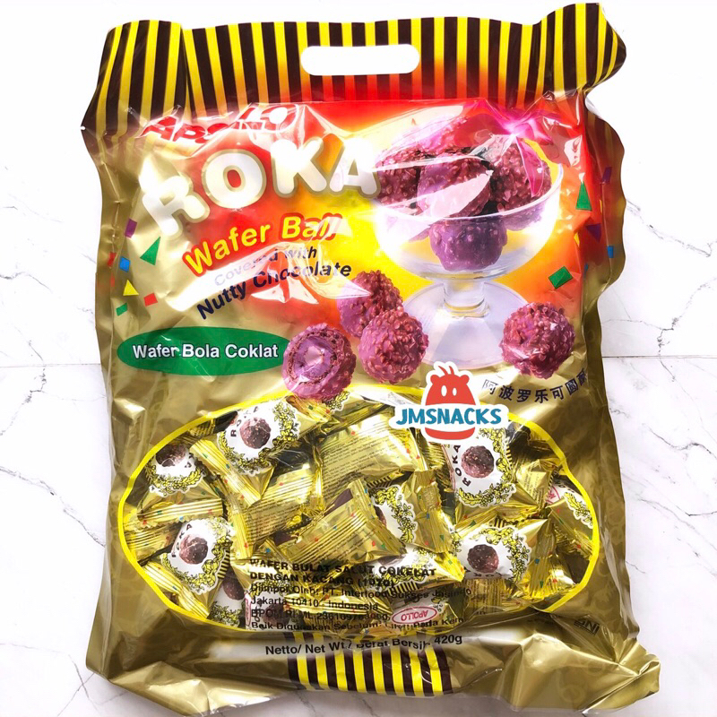 Jual [PROMO!!] Apollo Roka Chocolate Ball 420gr isi 70pcs x 6gr - coklat bola nikmat enak murah ...