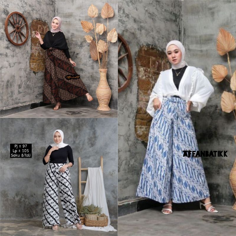 Jual Celana Kulot Batik Celana Kulot Wanita Celana Kulot Panjang Batik ...