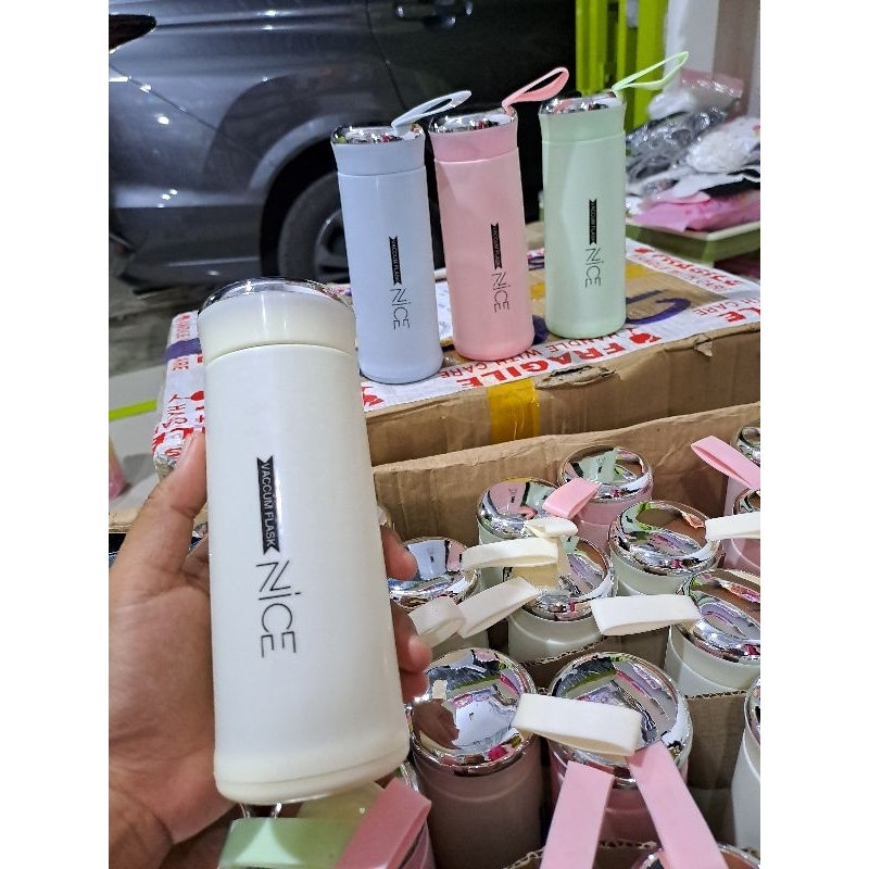 Jual TERMURAH!!! BOTOL MINUM KACA NICE /TUMBLR BOTOL BOTOL KACA 400ML ...