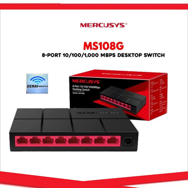 Jual Mercusys MS108G 8-Port 10/100/1000 Mbps Desktop Switch GR | Shopee ...
