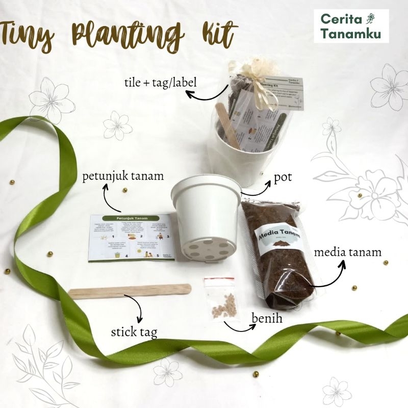 Jual Souvenir Tiny Planting Kit | Hampers | Grow Kit | Gardening Kit ...