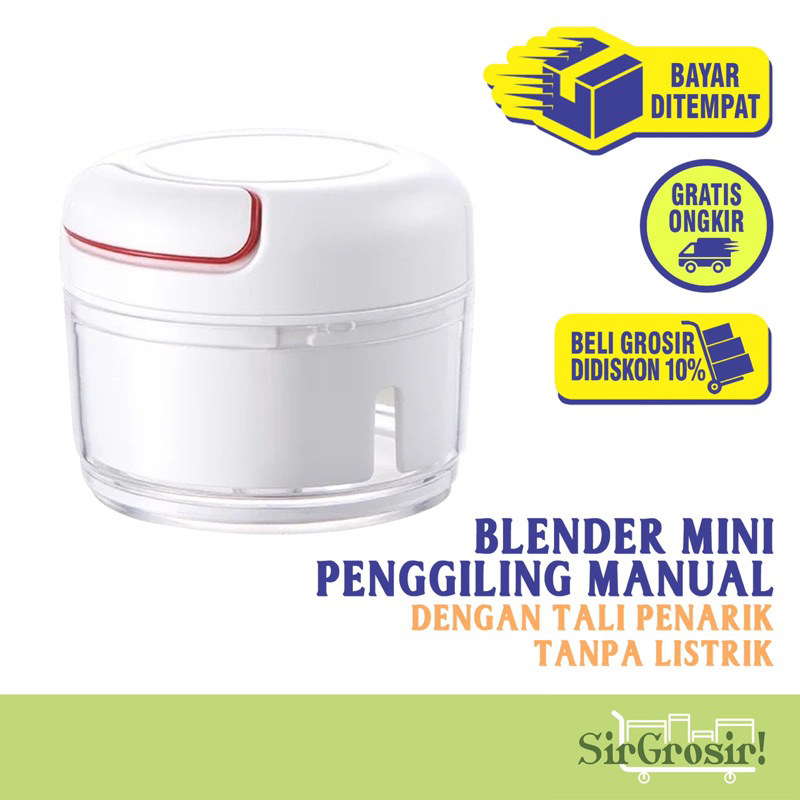 Jual MANUAL PULLING MINCER - Blender Mini Tali Penarik Manual 170 ml ...
