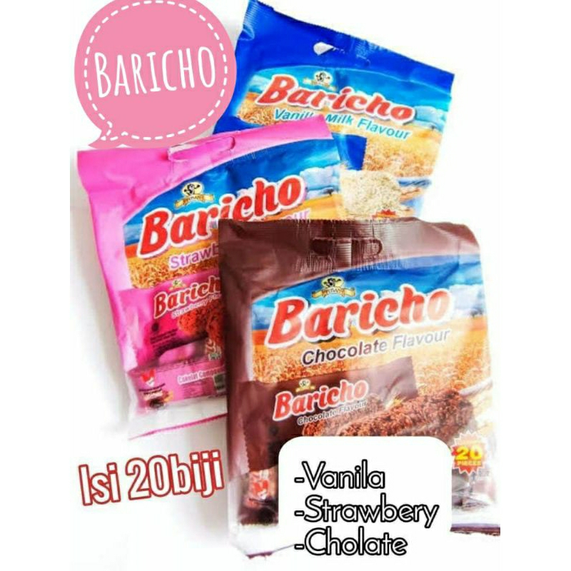 Jual Baricho Sereal (Oat coklat, stroberi, vanilla) | Shopee Indonesia