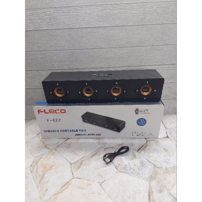 Jual Fleco F 422 Speaker Bluetooth Soundbar 4 Speaker Aktif Ada Colokan Karaoke TWS Fleco F422 ...