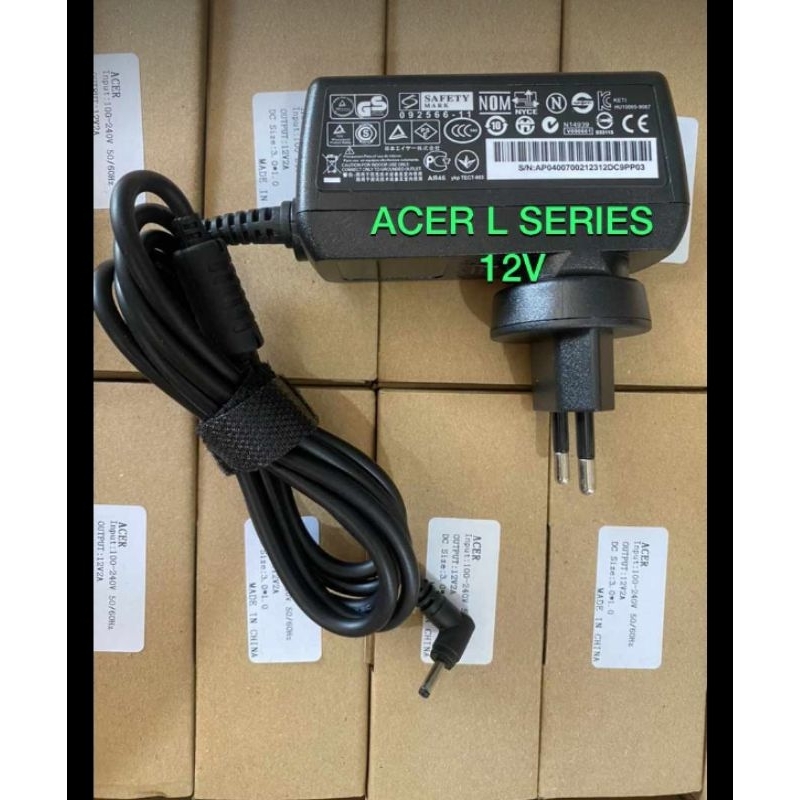 Jual ADAPTOR ACER 12V 2A Acer One 14 L1410 ORIGINAL 3.5*1.35 | Shopee Indonesia