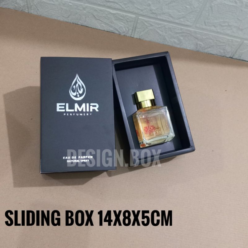 Jual SLIDING BOX HITAM CETAK LOGO UK 14X8X5CM | BOX PARFUM | Shopee ...