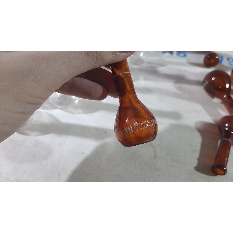 Jual labu ukur full amber 5ml atau 10ml pyrex | Shopee Indonesia