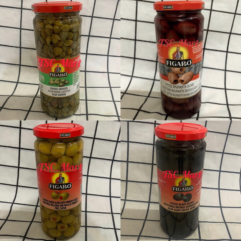 Jual Figaro Pitted Kalamata Olives 450gr / Figaro / Pitted / Kalamata / Black / Olives / Acar ...