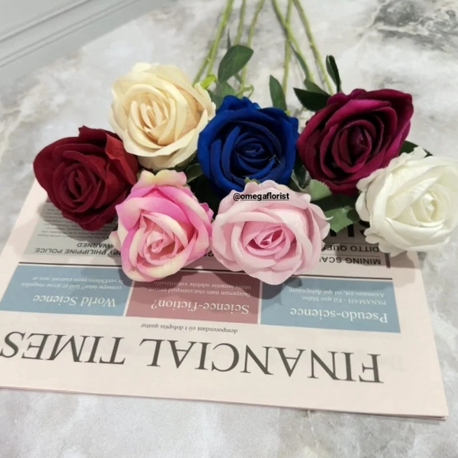 Jual (BLUDRU&KAIN) Bunga mawar Valentine X1 palsu/The simulation flower ...