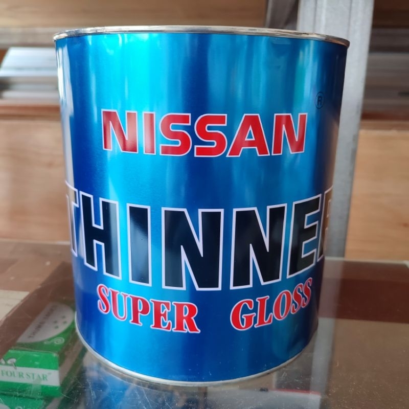 Jual Thinner Nissan Super Gloss Galon Thiner A pengencer campuran cat minyak besi kayu | Shopee ...