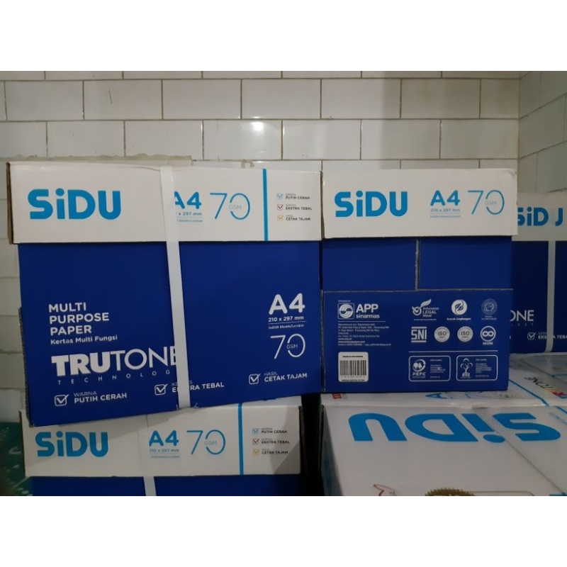 Jual Kertas HVS SIDU A4 70gr 1 Box | Shopee Indonesia