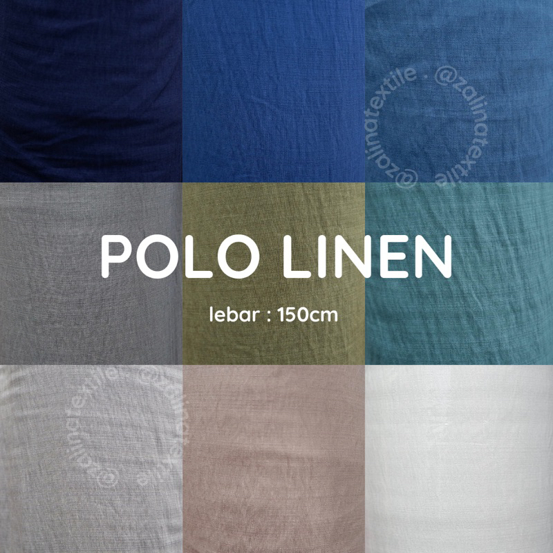 Jual ½ METER BAHAN KAIN POLO LINEN | KUALITAS IMPORT PREMIUM | BAGUS ...