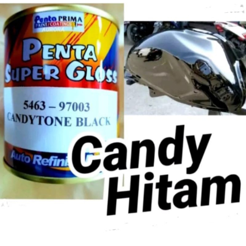 Jual Cat Candy Hitam Penta Super Gloss 5463 - 97003 Candytone BLACK ...