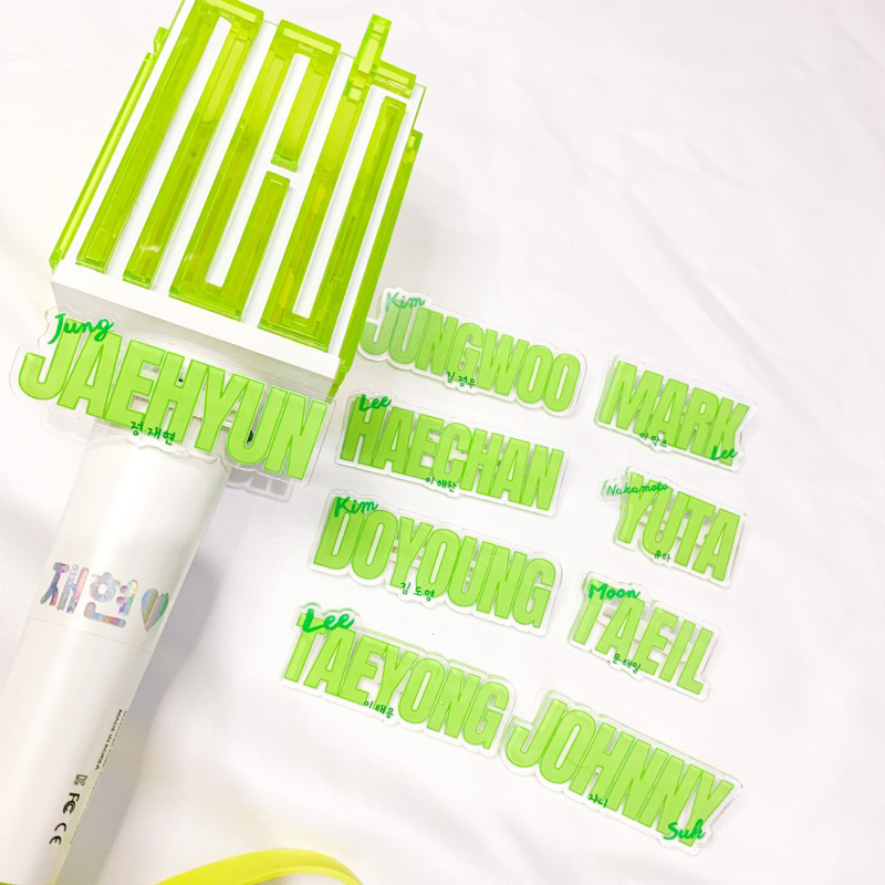 Jual NCT 127 ACRYLIC NAMETAG ACCESSORIES RING DECO LIGHTSTICK | Shopee ...