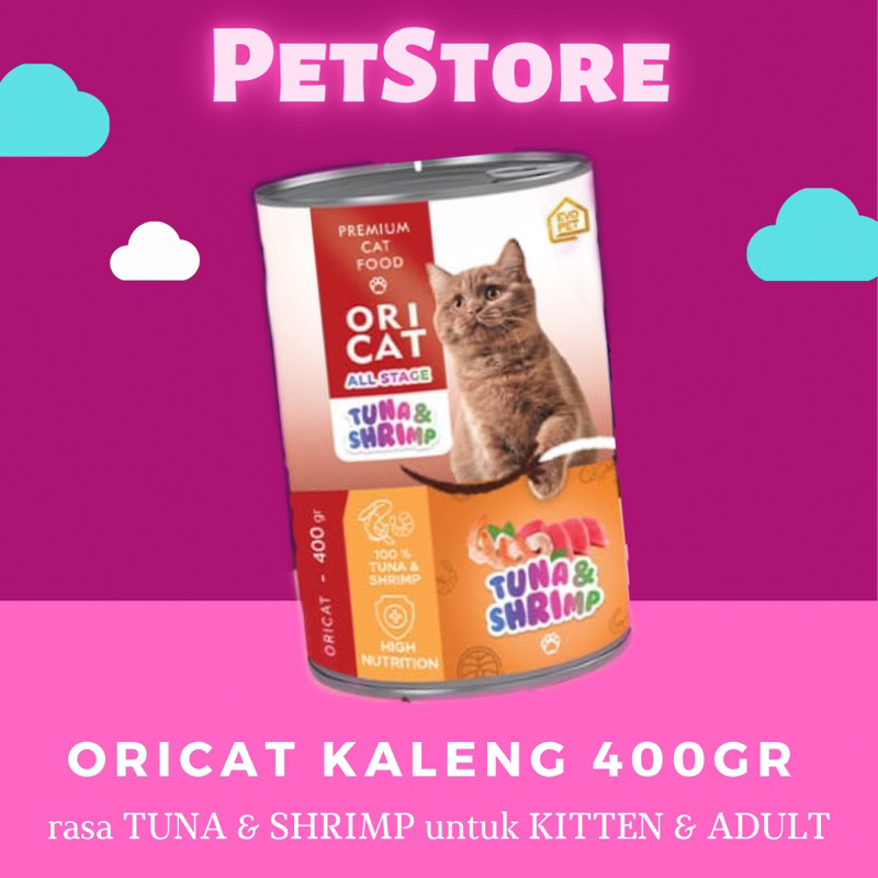 Jual ORICAT KALENG / ORI CAT KALENG 400gr Makanan Kucing Semua Usia ...