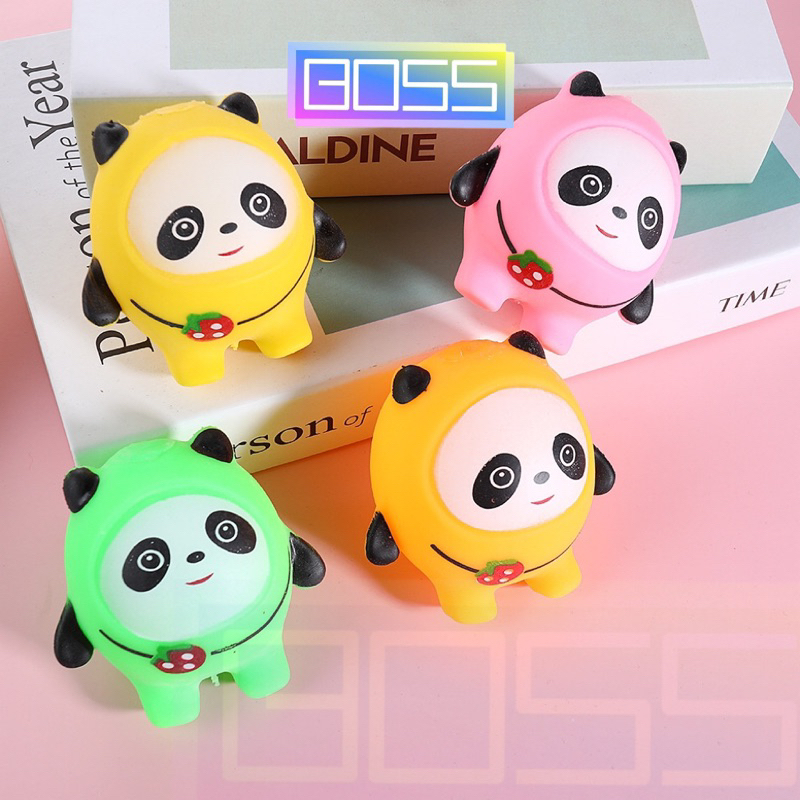 Jual BOSS - Mainan Squishy LED Panda Viral anti stress | Shopee Indonesia
