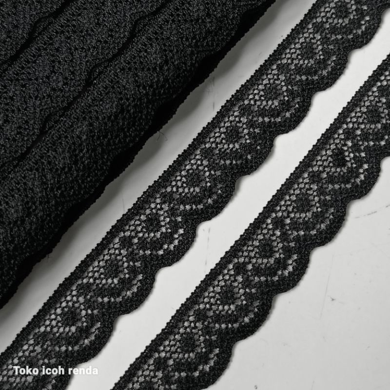 Jual Renda Stretch 1-1.5cm varian warna motif cantik (Per50cm) | Shopee ...
