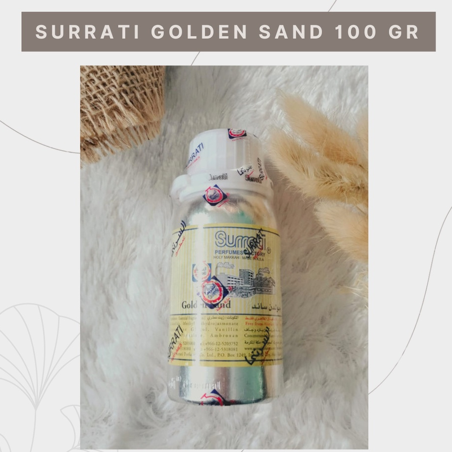 Jual PARFUM SURRATI GOLDEN SAND 100 GRAM | PARFUM ORIGINAL NON ALKOHOL ...