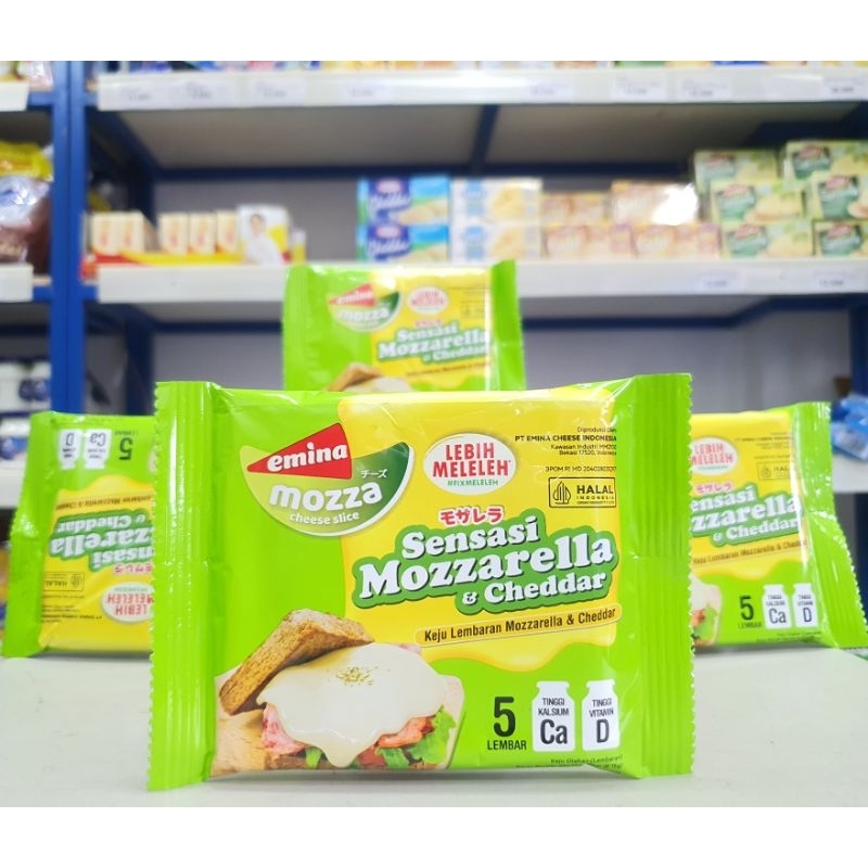 Jual Keju Emina Slice Mozarella 5 Slice / Keju Melted Slice Emina 5 ...