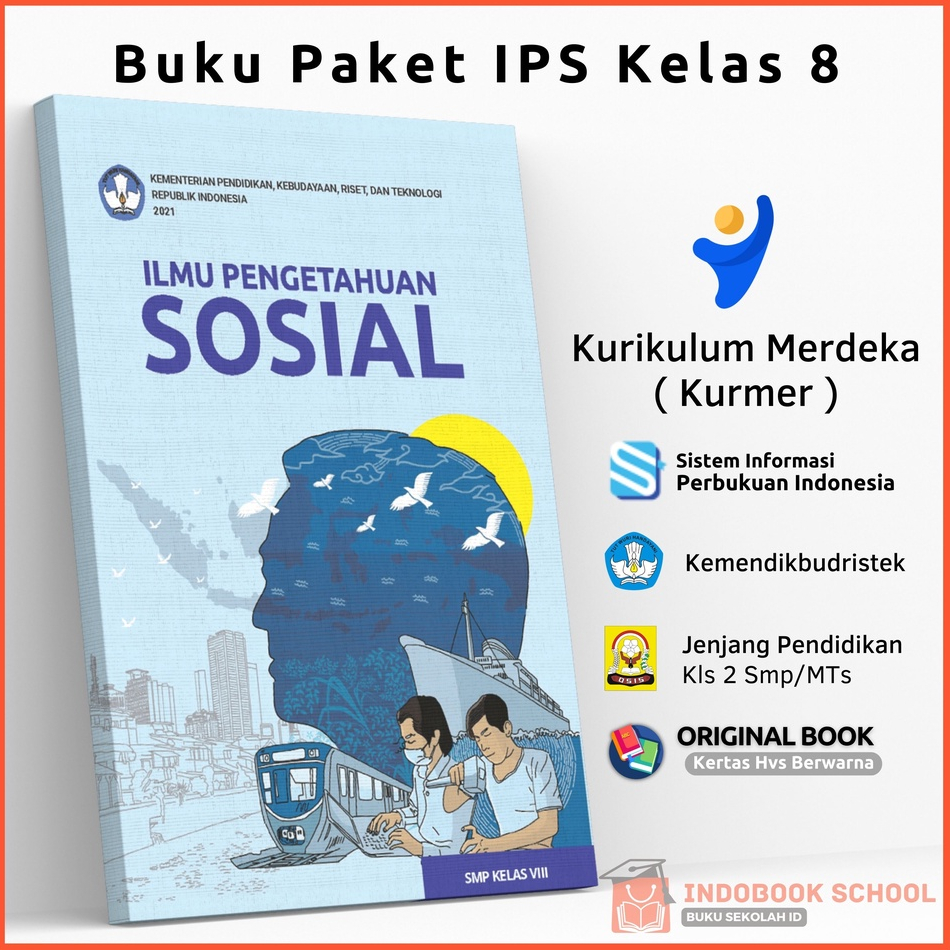 Jual Buku Pelajaran Paket IPS Ilmu Pengetahuan Sosial SMP MTs Kelas 8 VIII Kurikulum Merdeka ...