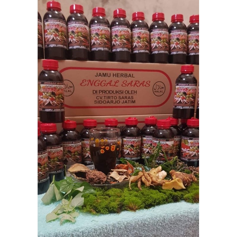 Jual jamu herbal enggal saras 10 botol | Shopee Indonesia