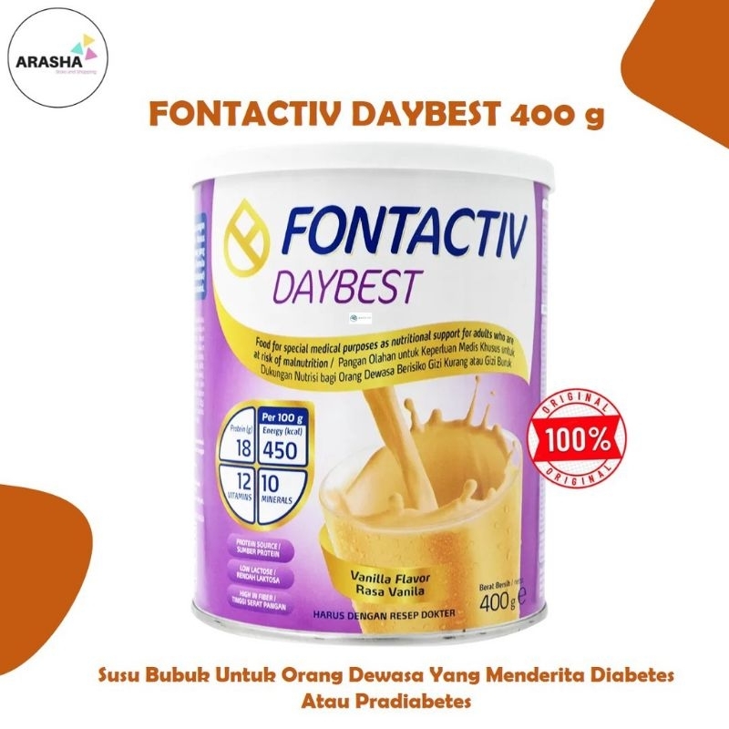 Jual FONTACTIVE DAYBEST 400GR VANILA (EXP 2026) | Shopee Indonesia