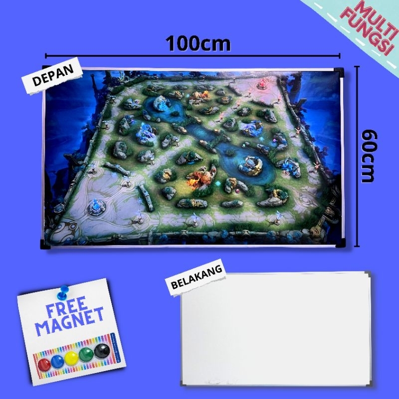 Jual Papan Mobile legends & Whiteboard 100 x 60cm (Magnetik) | Shopee ...