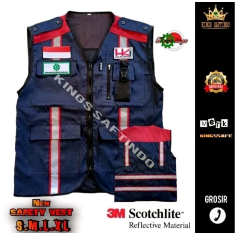 Jual ROMPI SAFETY BAHAN TASLAN WATERPROOF SCHOTLITE 3M KOMBINASI WARNA ...