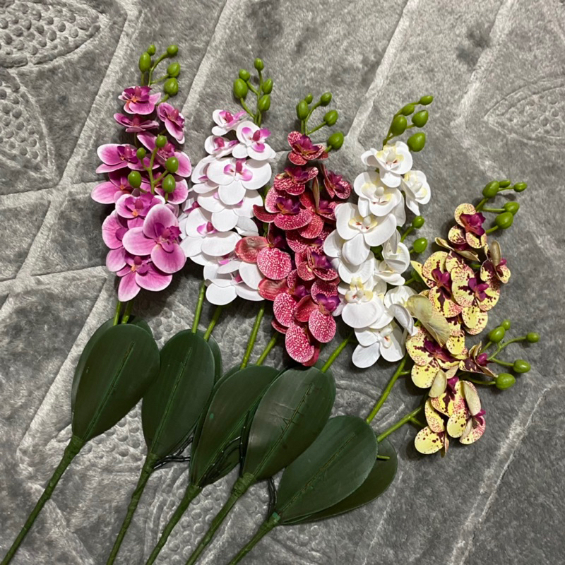 Jual Bunga Anggrek Artificial (Latex 2 Cabang) | Shopee Indonesia