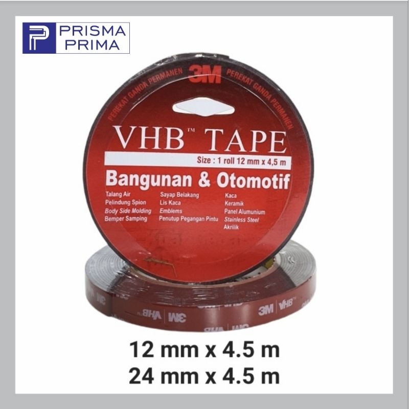 Jual Isolasi VHB Double Tape Lakban Mobil Motor Bangunan 12 24 mm | Shopee Indonesia