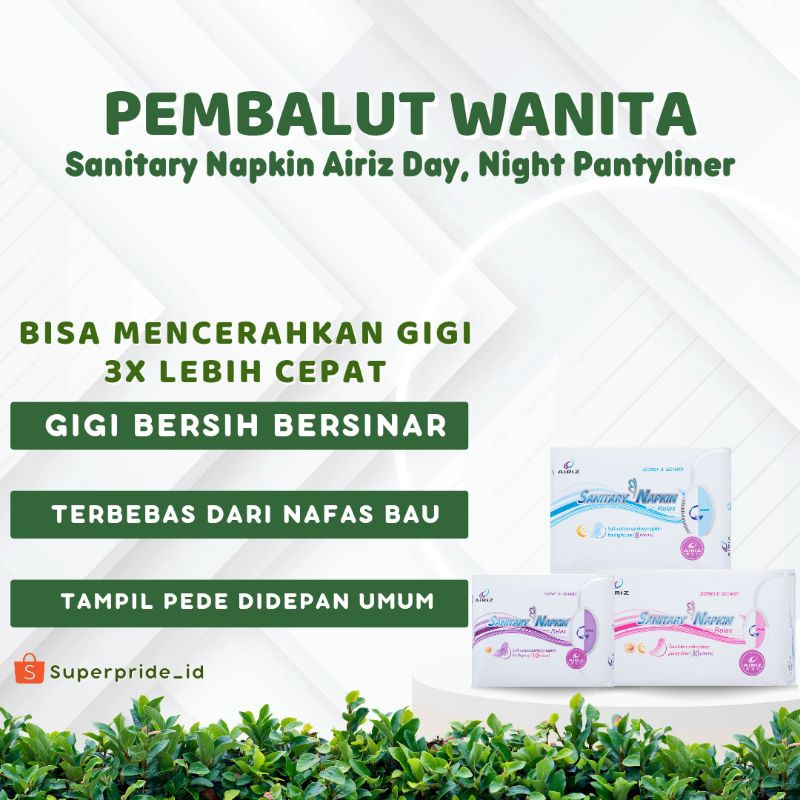 Jual Airiz Sanitary Napkin softex pembalut Wanita pembalut bersalin ...