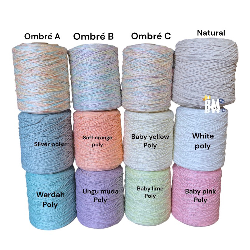 Jual Benang rajut macrame 2mm 1kg | Shopee Indonesia