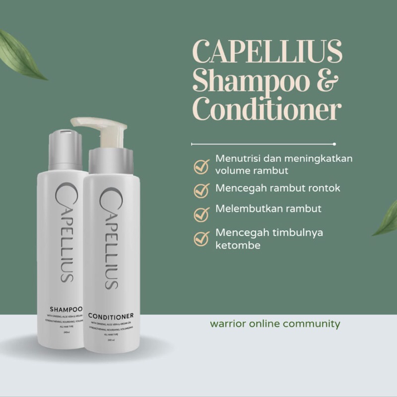 Jual Capellius Shampo dan Conditioner, Shampo Best Seller | Shopee ...