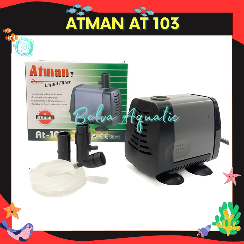 Jual ATMAN AT-103 Pompa Celup Aquarium Kolam Hidroponik Aquascape ...