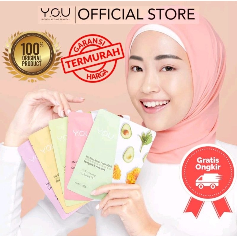 Jual Y.O.U My Skin Mate Face Mask 22g Sheet Mask YOU | Shopee Indonesia