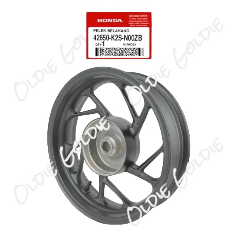 Jual 42650-K2S-N00ZB Velg Racing Belakang Plus Dop Vario 160 Hitam Tipe ...