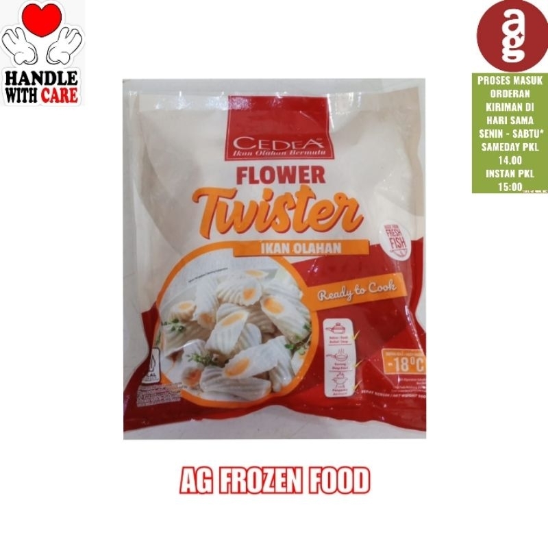 Jual Cedea Fish Flower Twister 500grm | Shopee Indonesia