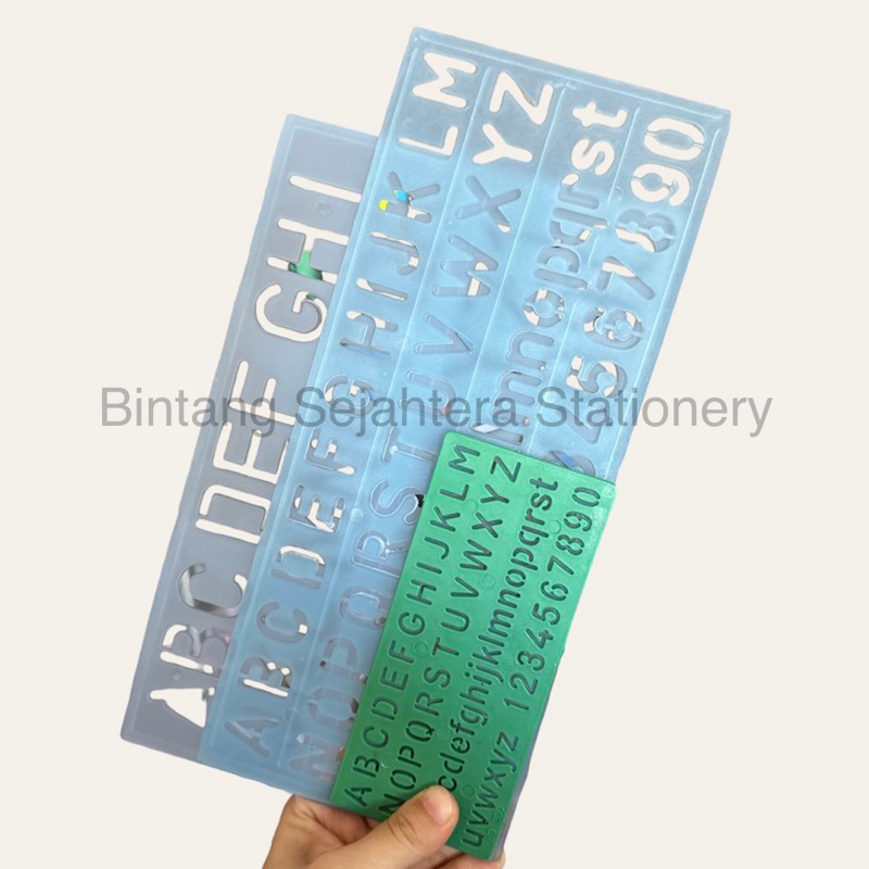 Jual PENGGARIS CETAK HURUF ANGKA/GARISAN SABLON | PENGGARIS GARISAN ...