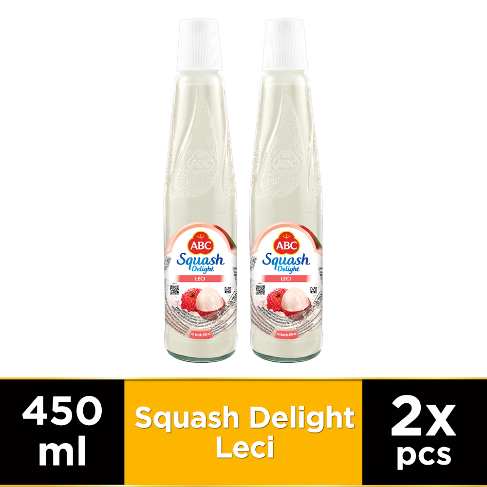 Jual ABC Sirup Squash Delight Leci 450 ml - Twin Pack | Shopee Indonesia