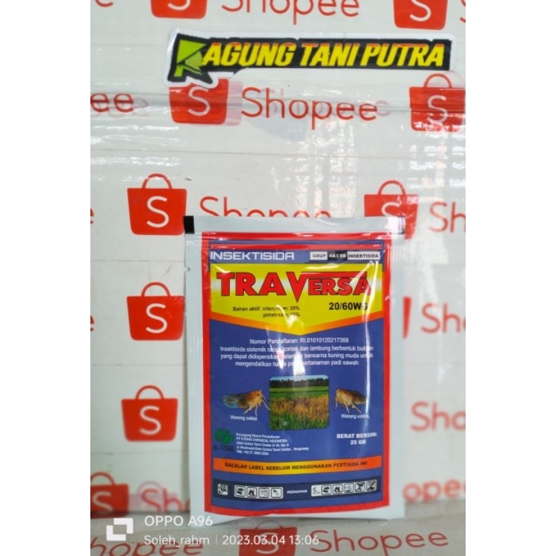 Jual insektisida traversa 20/60 WG pembasmi wereng paling ampuh 25gram ...