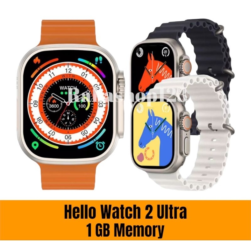 Jual Hello Watch 2 Ultra ( UPGRADED ) Smartwatch, 1 GB Memory, Music ...
